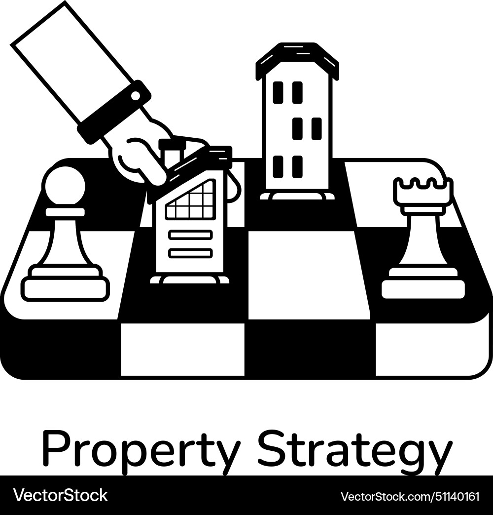 Property strategy Royalty Free Vector Image - VectorStock