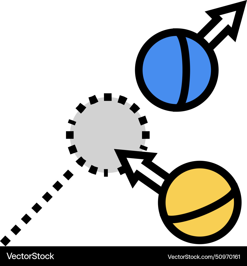 Rush croquet game color icon Royalty Free Vector Image