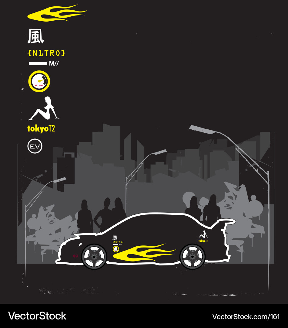 Subaru WRX Street Racer Royalty Free Vector Image