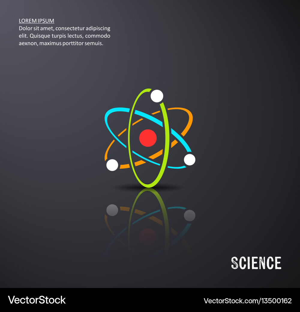 Black science background Royalty Free Vector Image