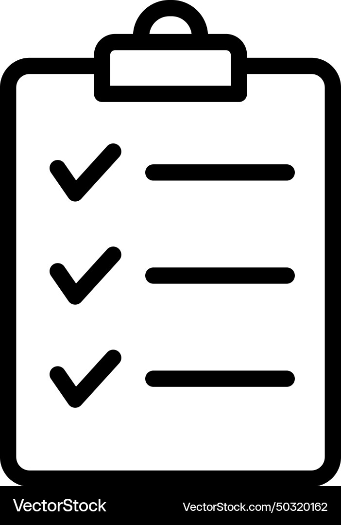 Checklist Royalty Free Vector Image - VectorStock
