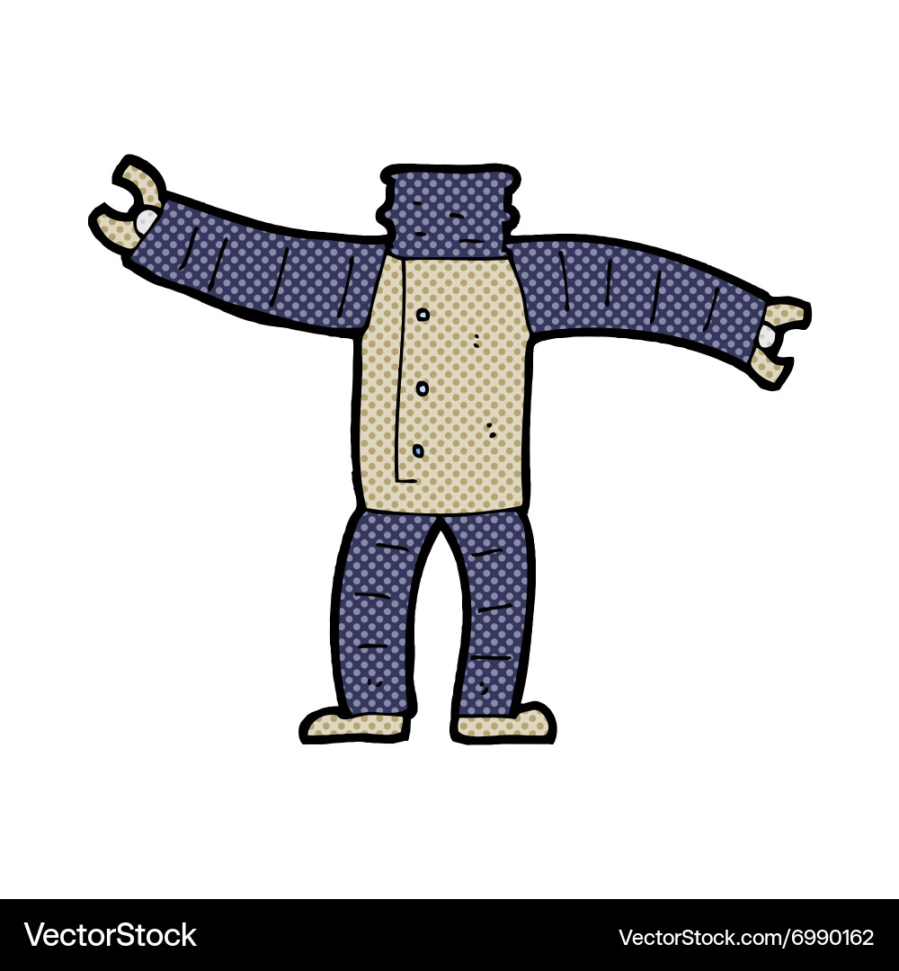 Comic cartoon robot body mix and match Royalty Free Vector