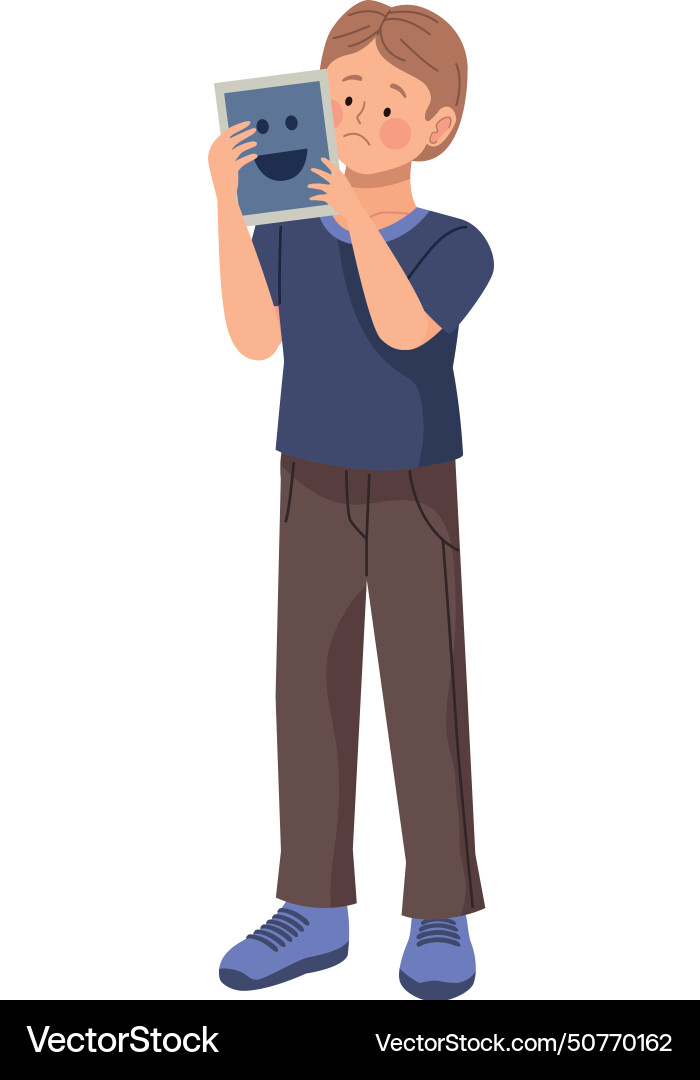 Depression frustrated man Royalty Free Vector Image