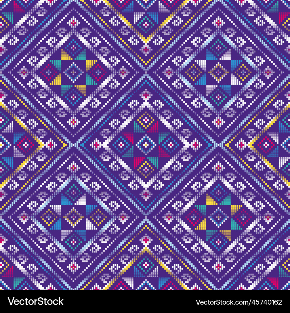 Filipino traditional yakan pattern Royalty Free Vector Image