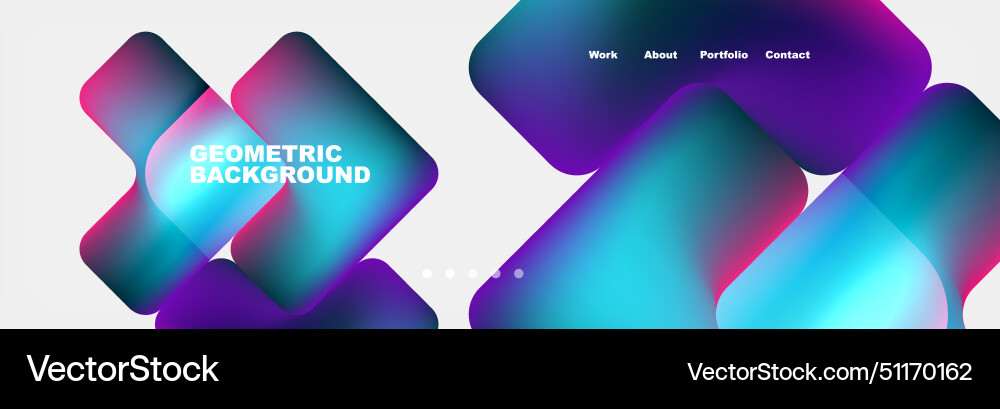 Geometric pattern with purple and blue squares Vector Image