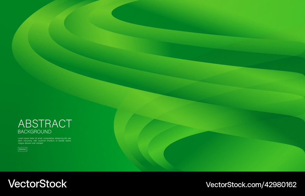 Green wave abstract background Royalty Free Vector Image