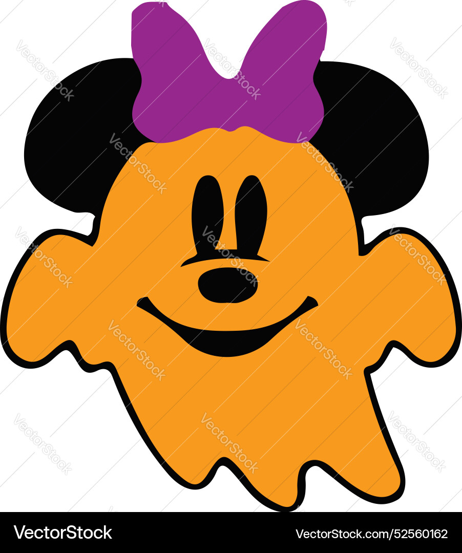 Minnie boo halloween Royalty Free Vector Image