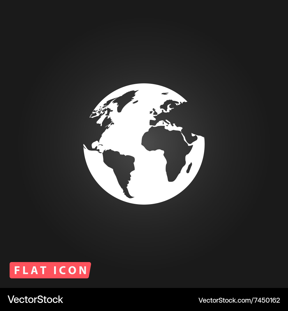 Simple Globe Icon Royalty Free Vector Image - VectorStock