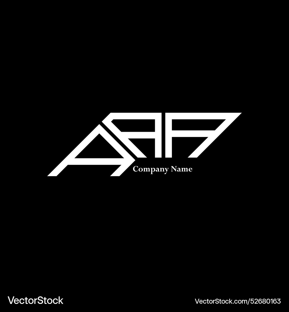 Aaa logo design simple and modern Royalty Free Vector Image