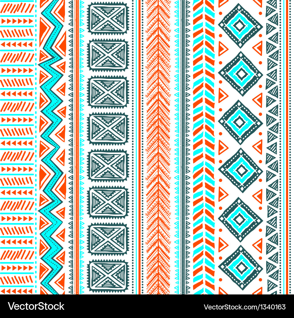 Abstract tribal pattern Royalty Free Vector Image