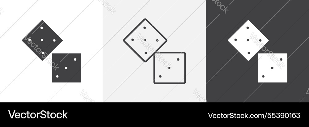 Dice icons graphics pack Royalty Free Vector Image