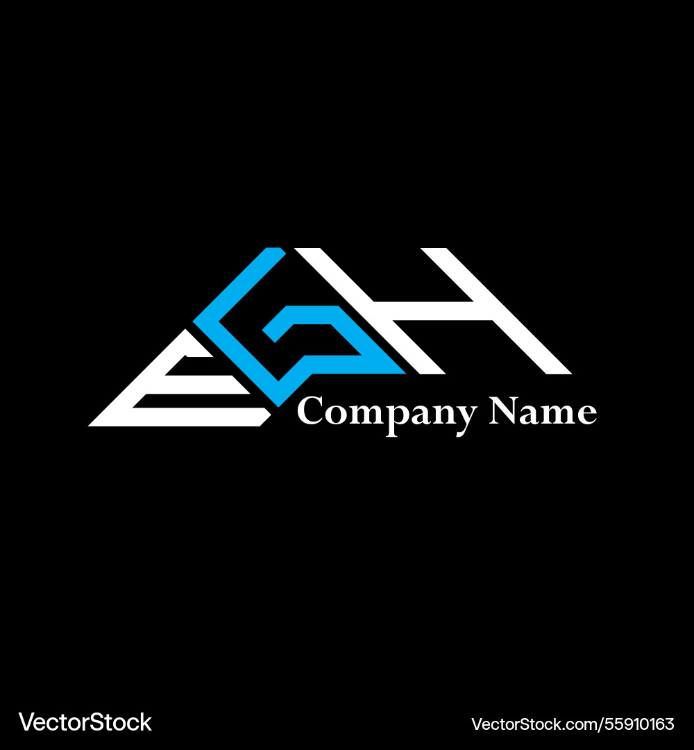 Egh logo design simple and modern Royalty Free Vector Image