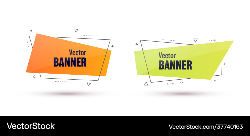 Geometric banner Royalty Free Vector Image - VectorStock