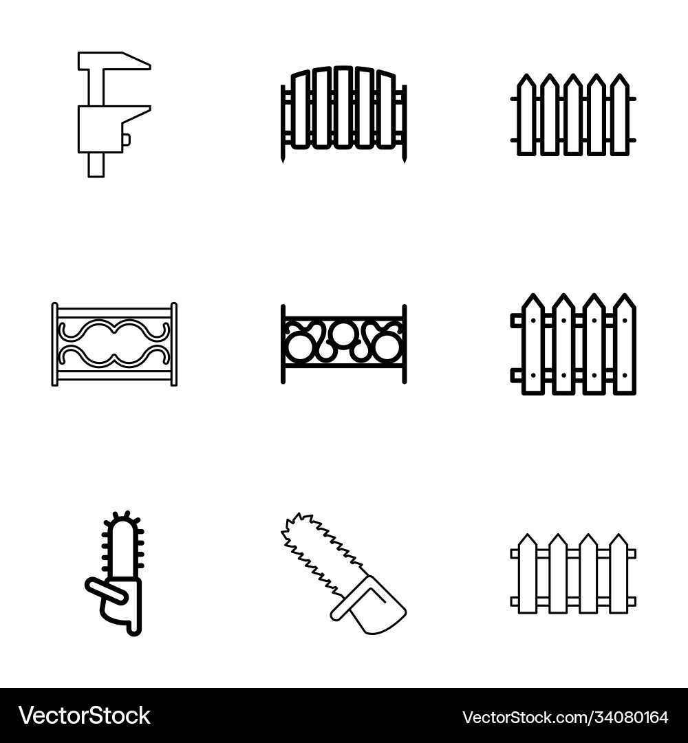 9 timber icons Royalty Free Vector Image - VectorStock
