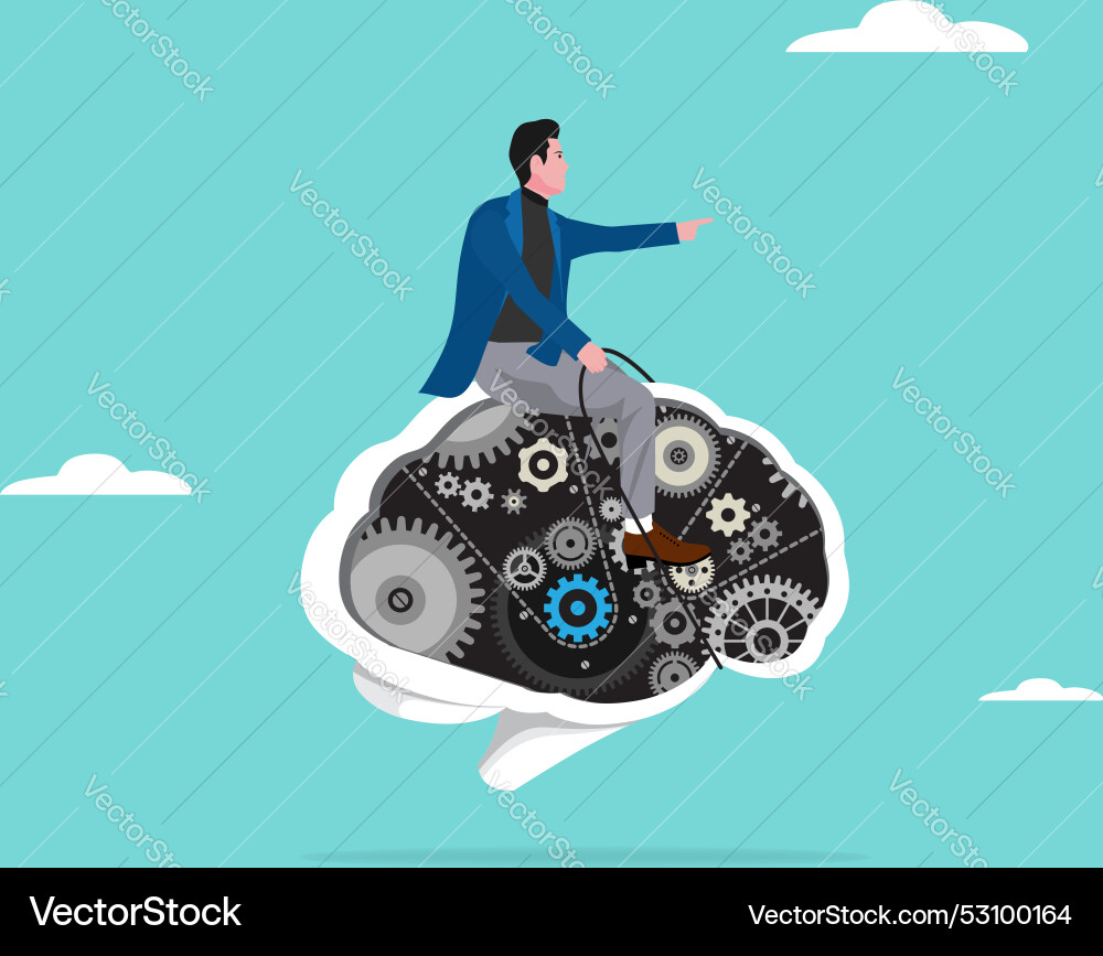 Ai in business management artificial intelligence Vector Image