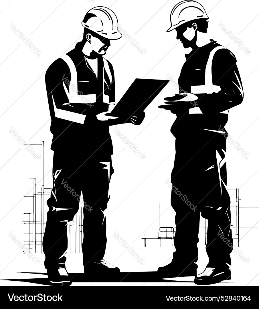 Architectural accord engineer paper emblem design Vector Image