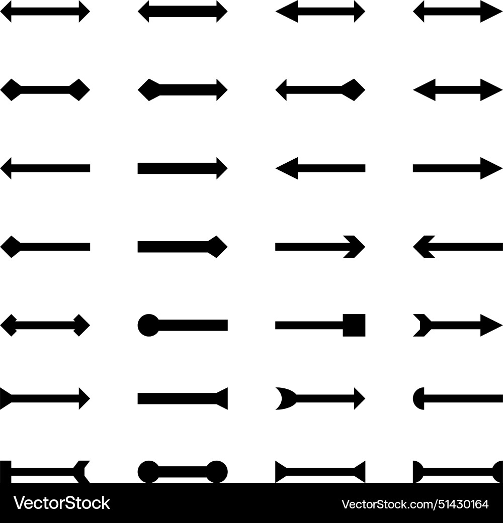 Arrows shape has been transformed into various Vector Image