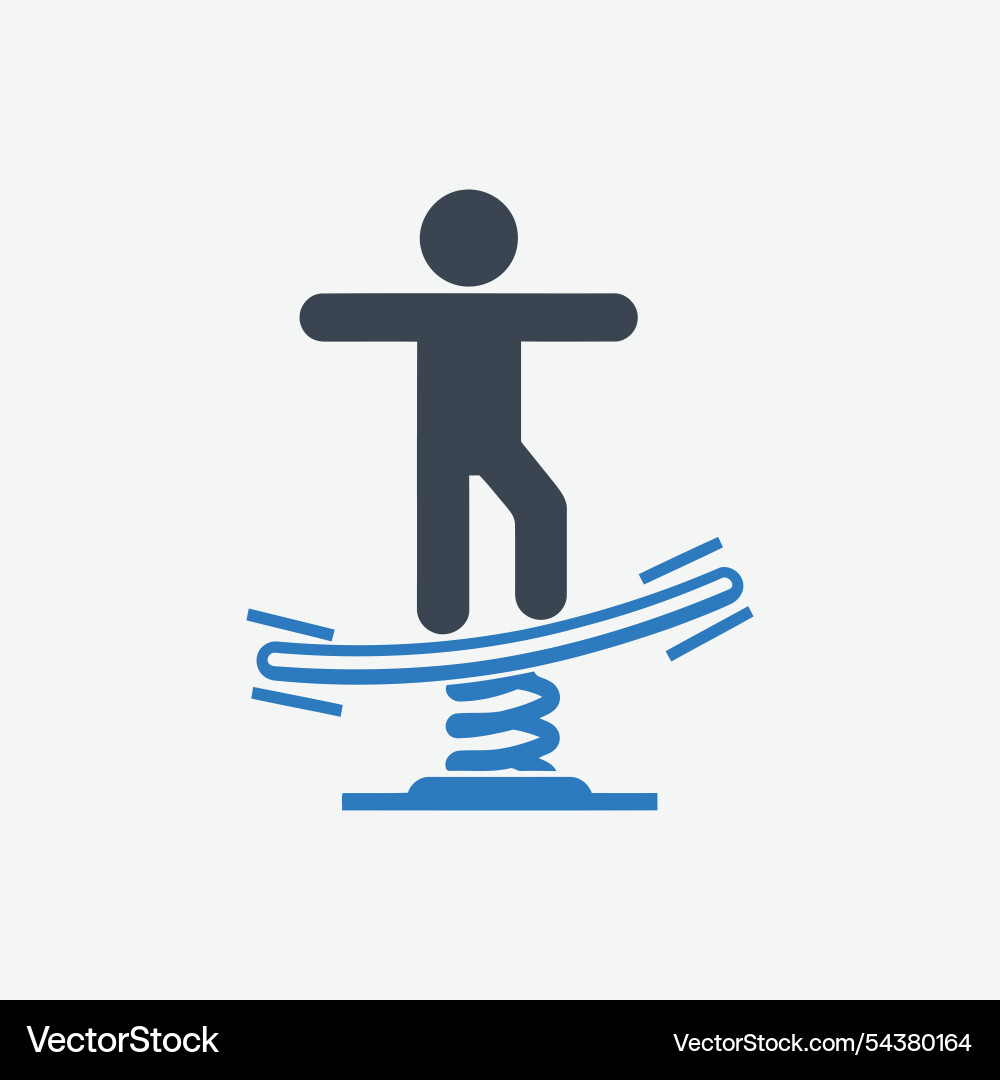 Balancing activity icon Royalty Free Vector Image