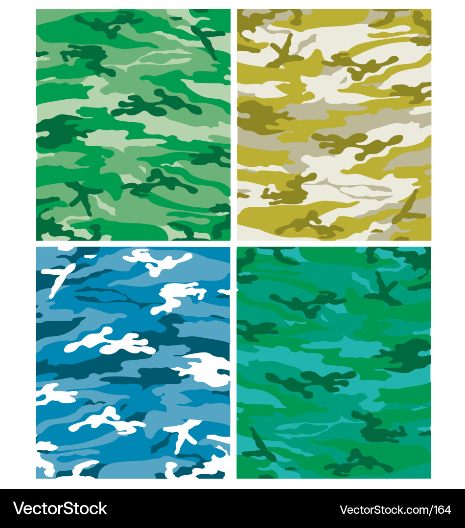 Camoflague patterns Royalty Free Vector Image - VectorStock
