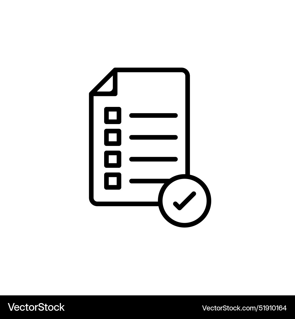 Document approval icon ideal for legal Royalty Free Vector