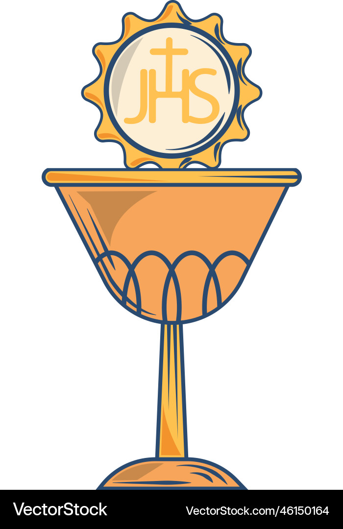 First communion icon Royalty Free Vector Image