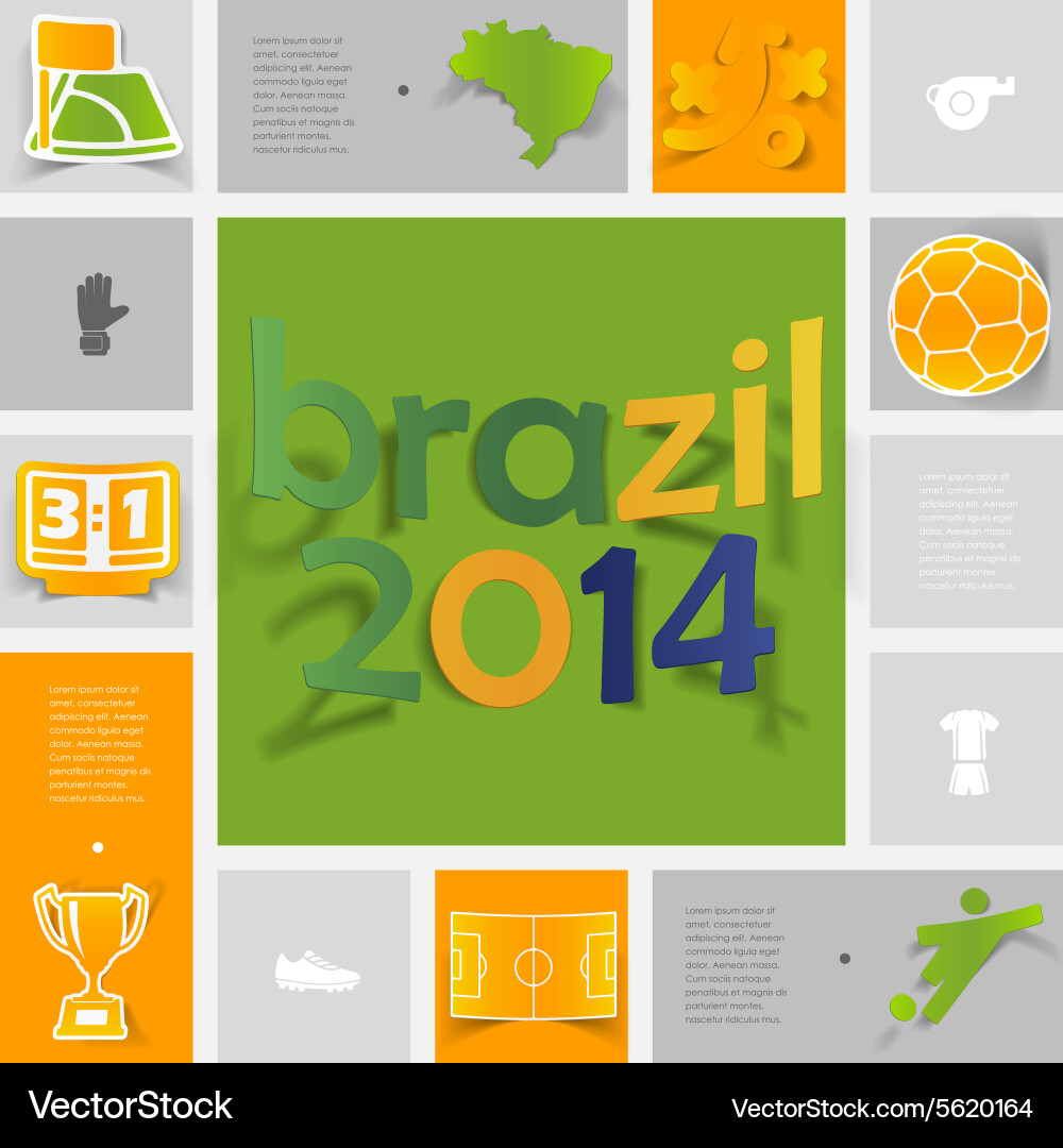 Football soccer infographic Royalty Free Vector Image