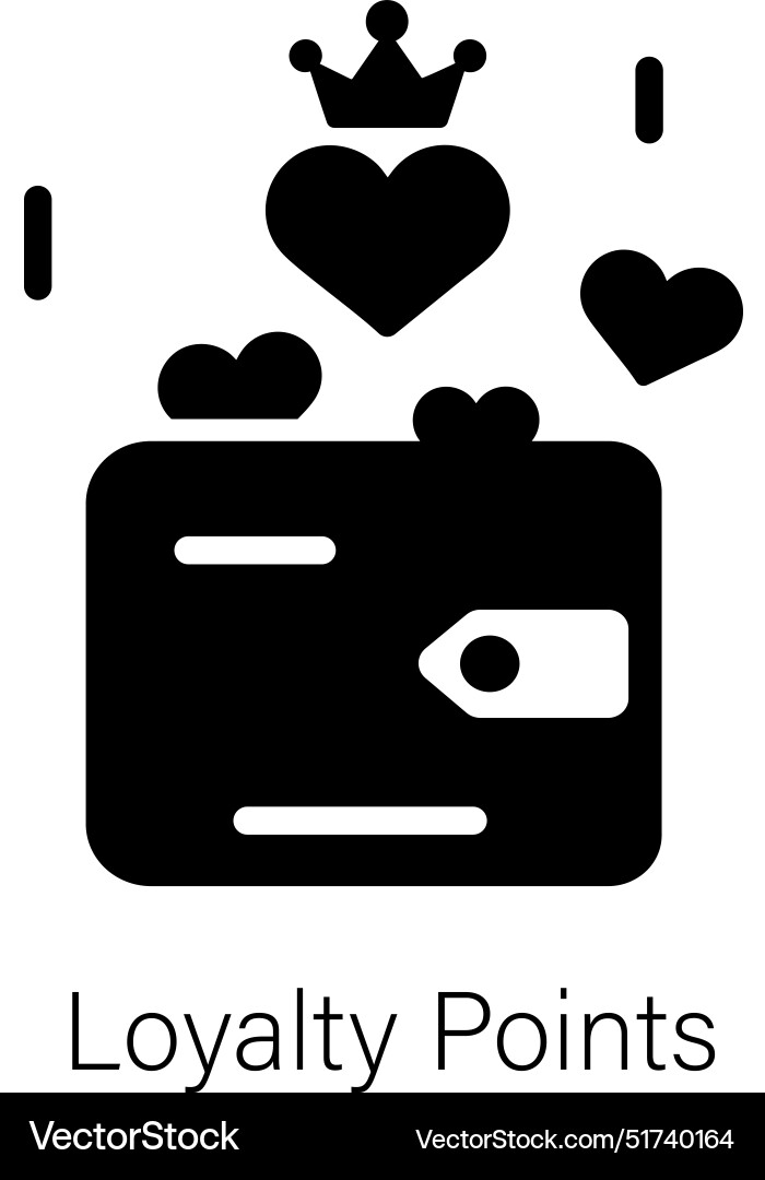 Loyalty points Royalty Free Vector Image - VectorStock