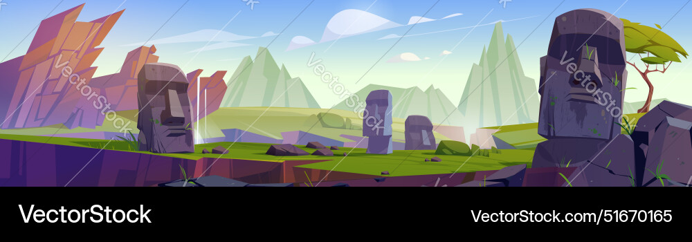 Ancient mayan civilization stone head statue ruins