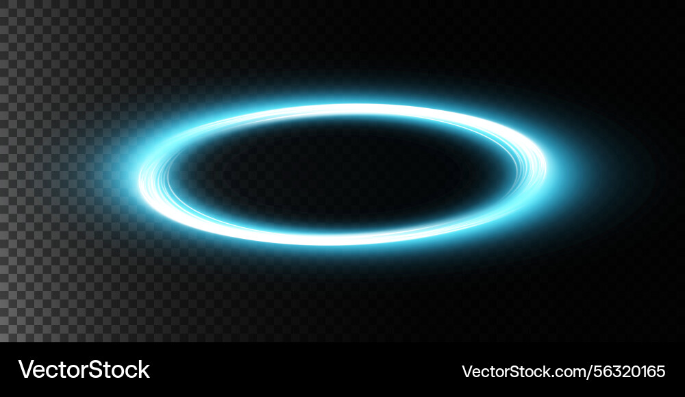 Glowing Blue Halo Effect Royalty Free Vector Image