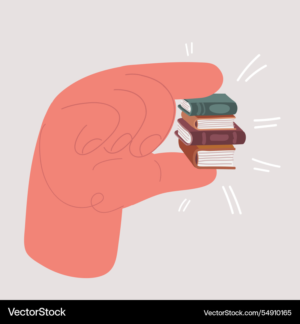 Hands holding small Royalty Free Vector Image - VectorStock