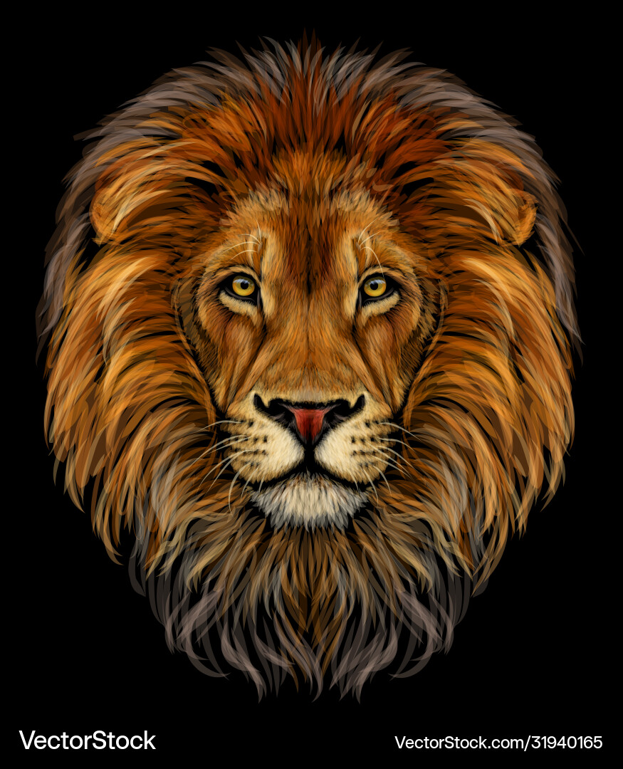 Lion Face Black and White Vector Images (over 14,000)