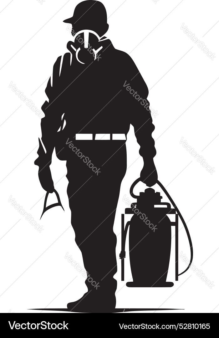 Pest neutralizer logo symbol fumigation sentinel Vector Image