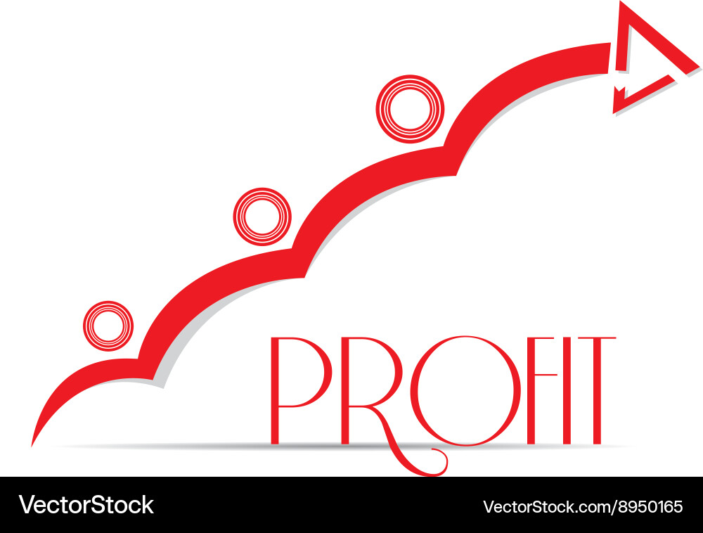 Profit business Royalty Free Vector Image - VectorStock