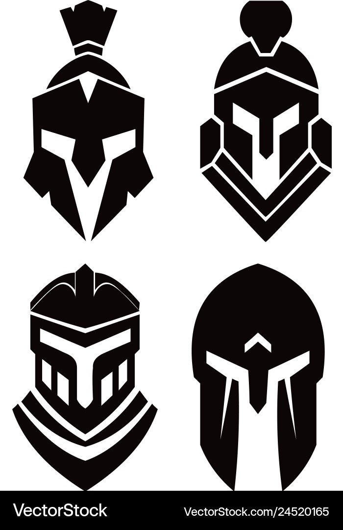 Retro style knight helmet Royalty Free Vector Image