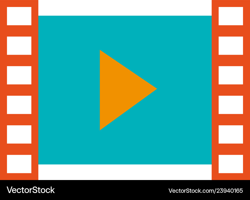 Video player symbol Royalty Free Vector Image - VectorStock
