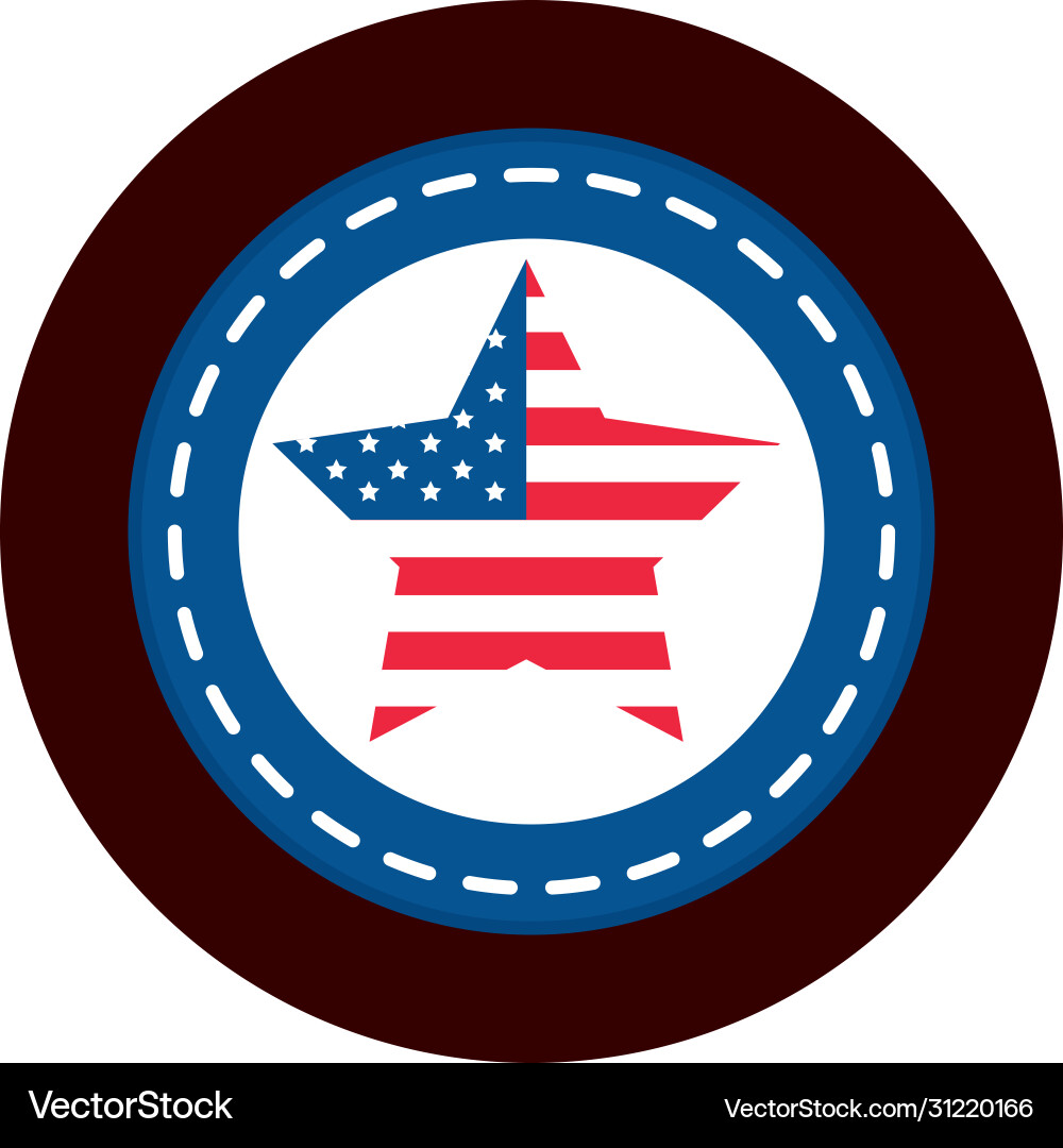 4th july independence day american flag Royalty Free Vector