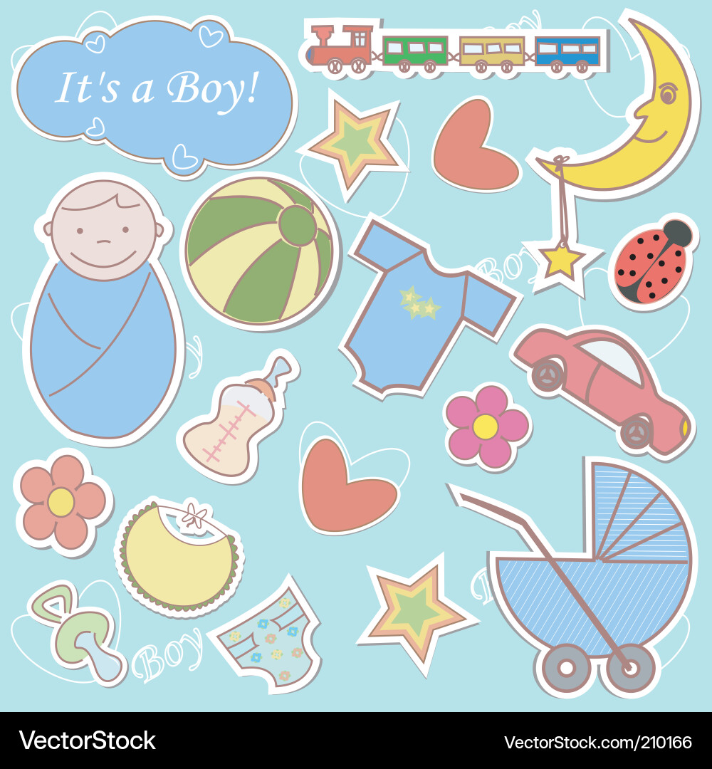 Baby Boy Celebration Royalty Free Vector Image