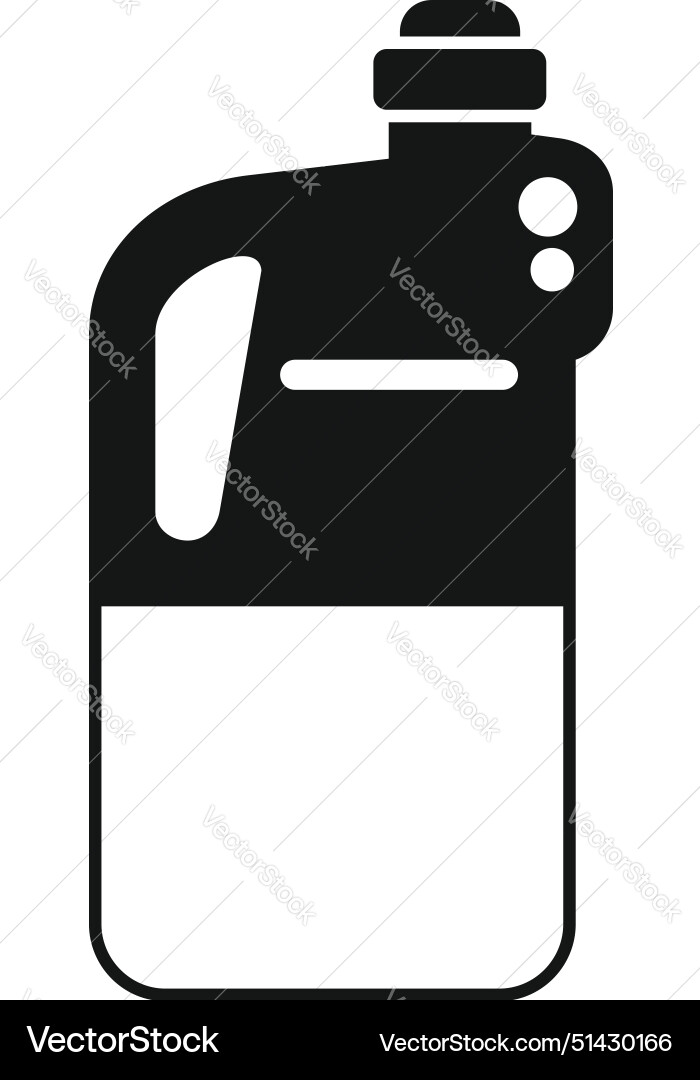 Black and white cleaning detergent icon Royalty Free Vector