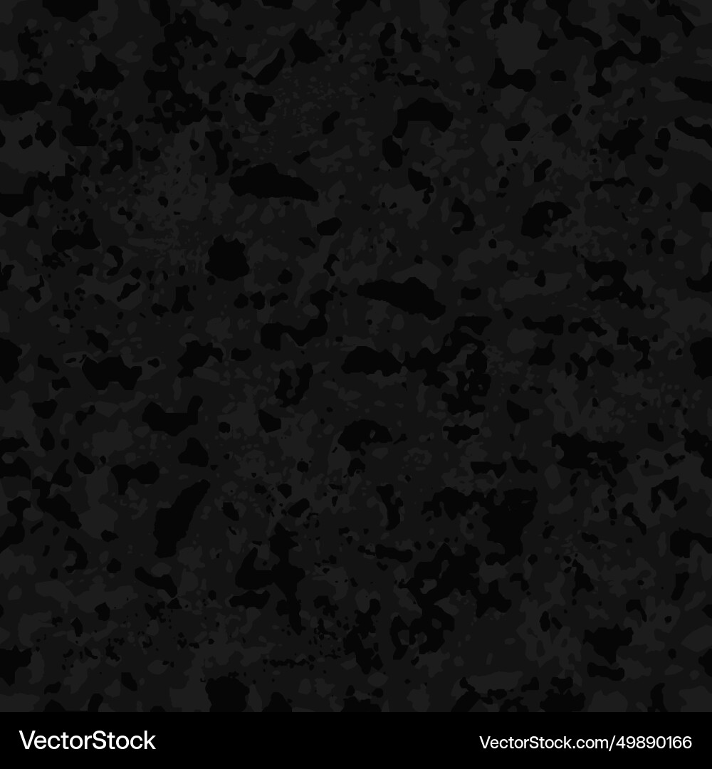 Black camouflage pattern seamless background Vector Image