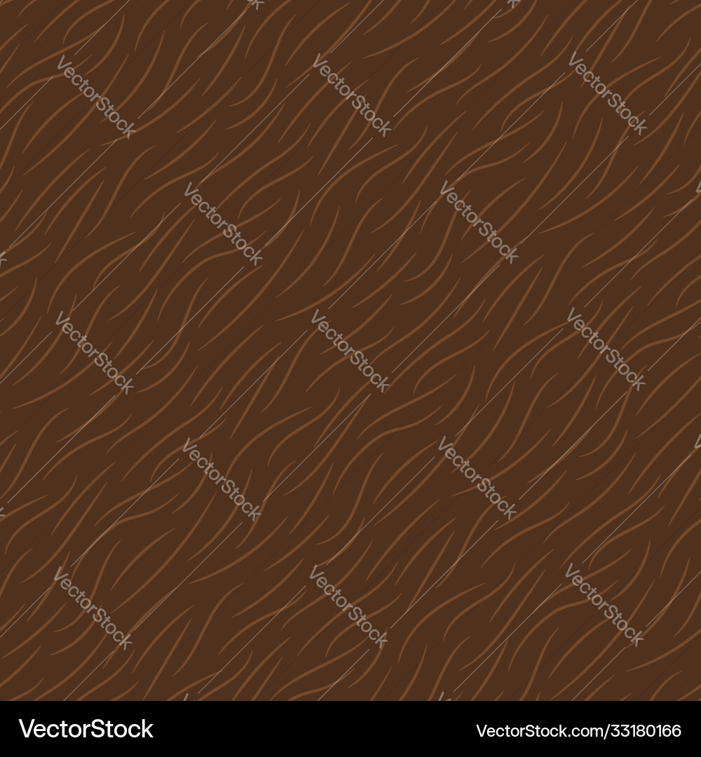 Hand drawn brown animal fur texture seamless Vector Image