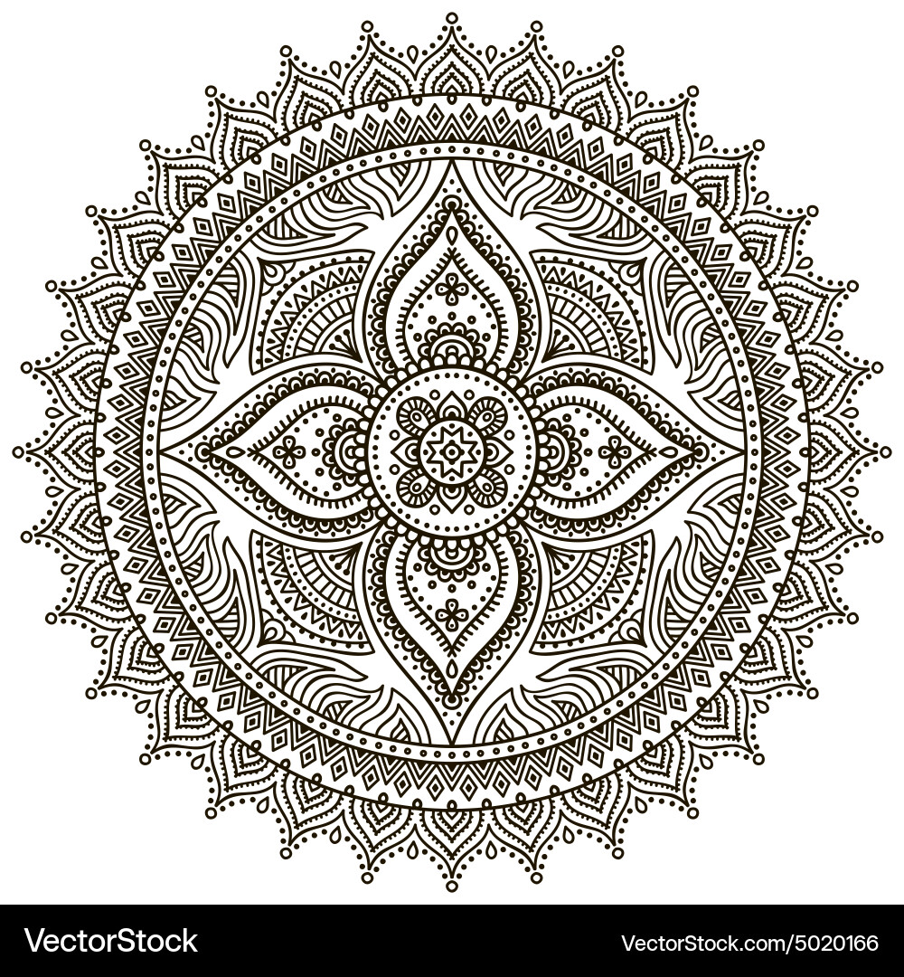 Mandala Royalty Free Vector Image - VectorStock