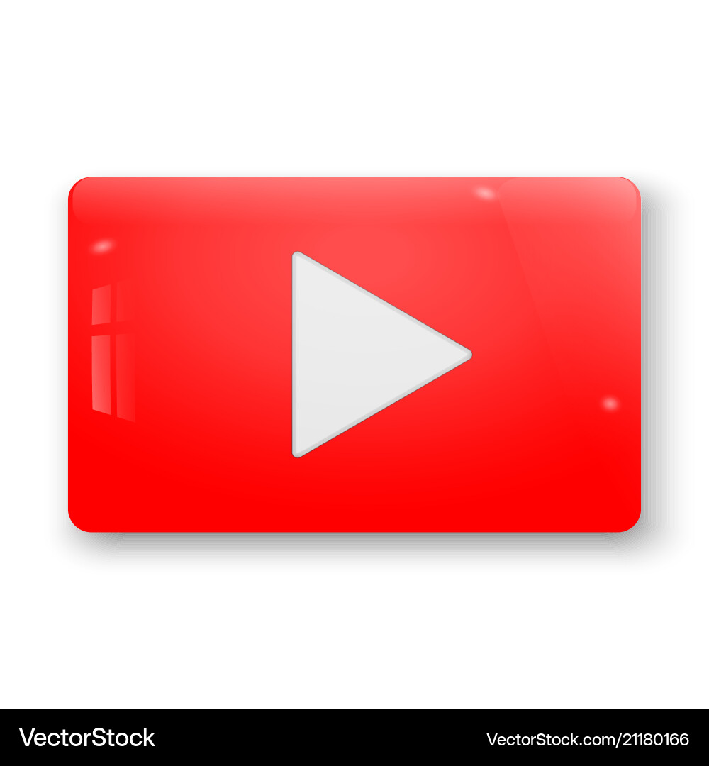 Play button Royalty Free Vector Image - VectorStock