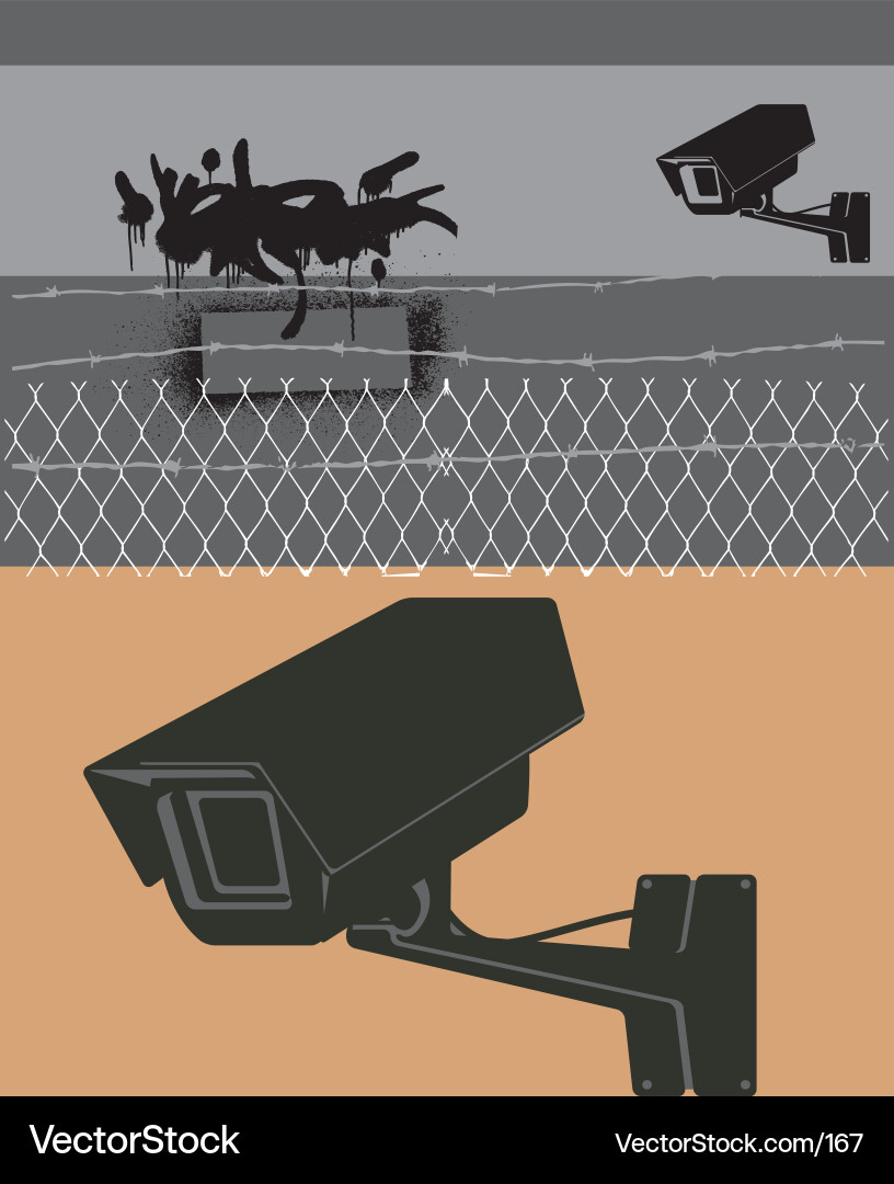 Cctv camera Royalty Free Vector Image - VectorStock