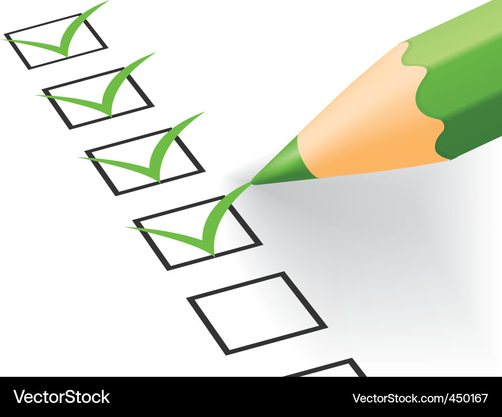 Checklist Royalty Free Vector Image - VectorStock