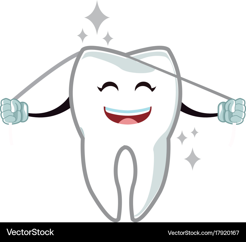Cute tooth cartoon Royalty Free Vector Image - VectorStock