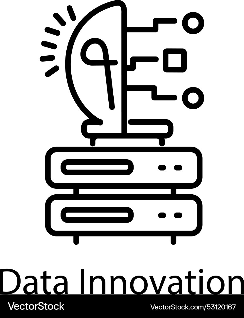 Data innovation Royalty Free Vector Image - VectorStock