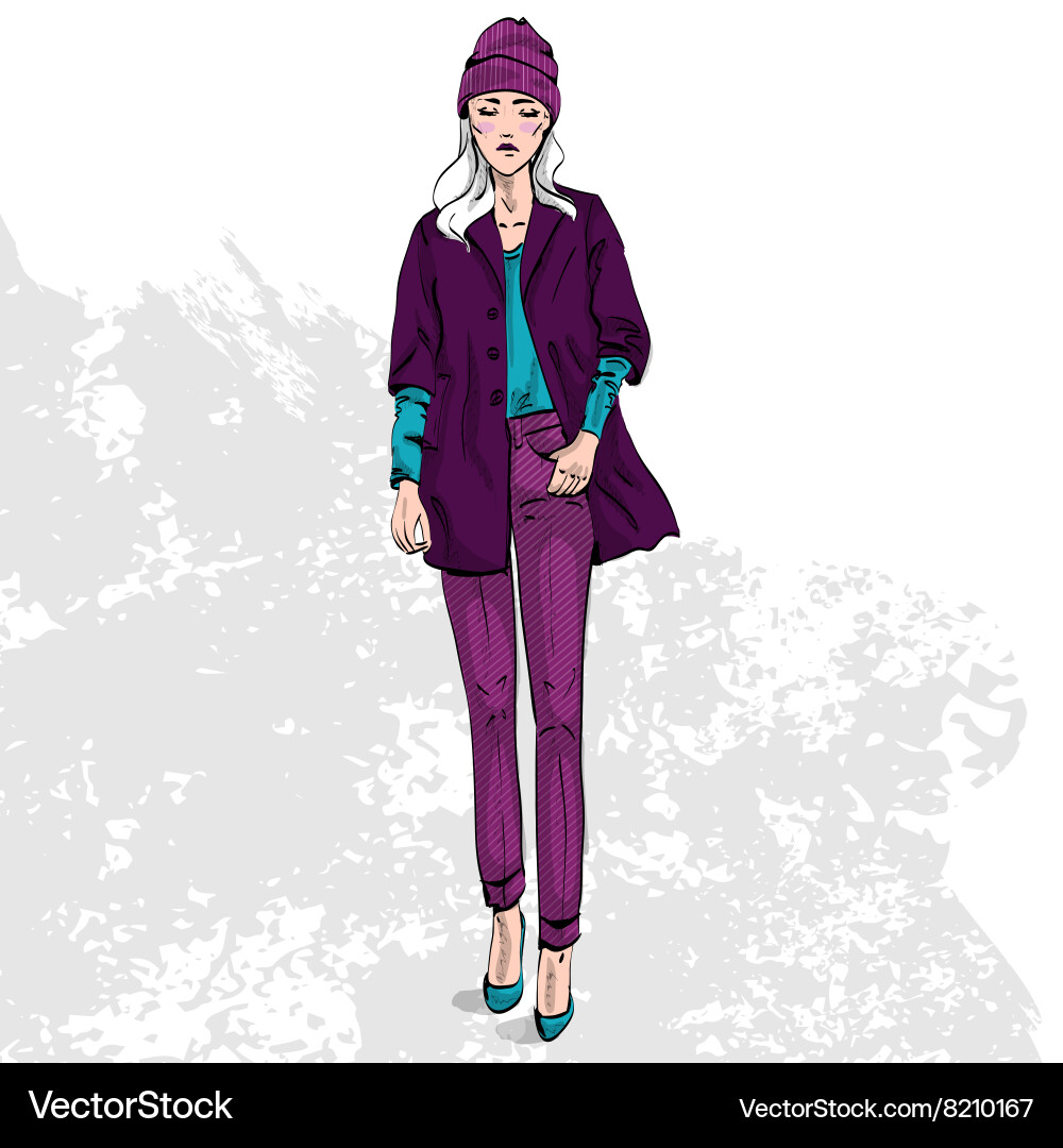 Fashion look color Royalty Free Vector Image - VectorStock