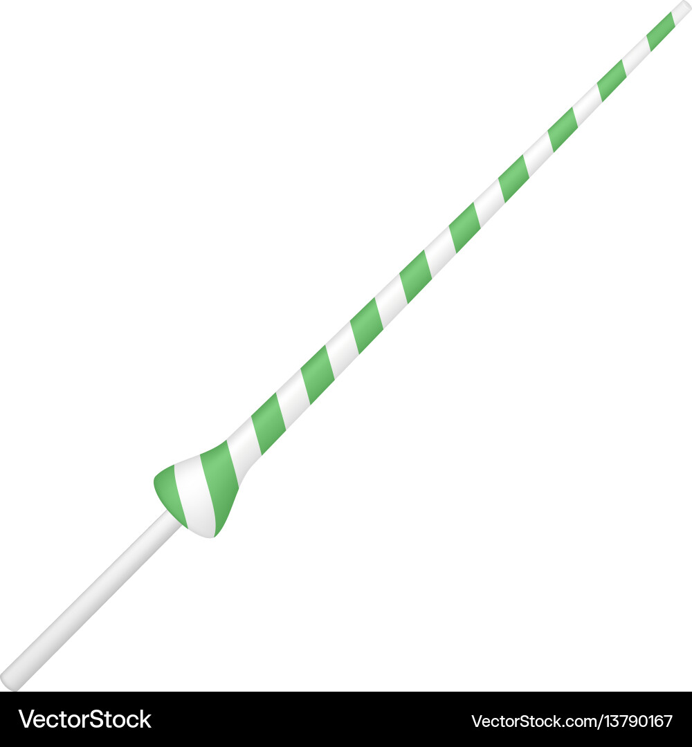Lance in green and white design Royalty Free Vector Image