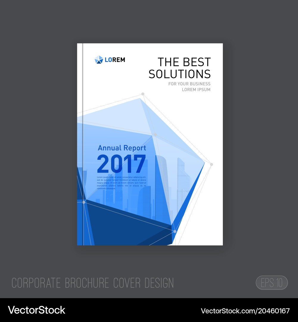 Lowpoly Solid Brochure Cover – Royalty-Free Vector | VectorStock