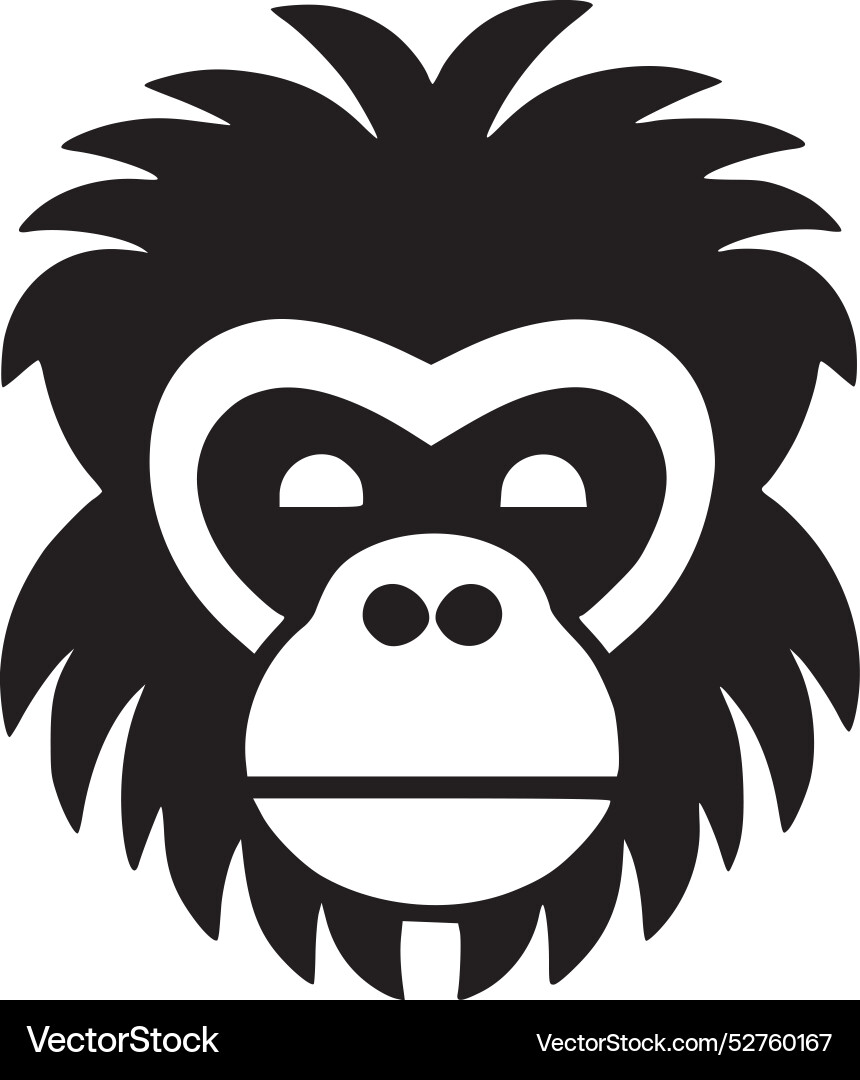 Monkey - high quality logo - ideal for t-shirt Vector Image
